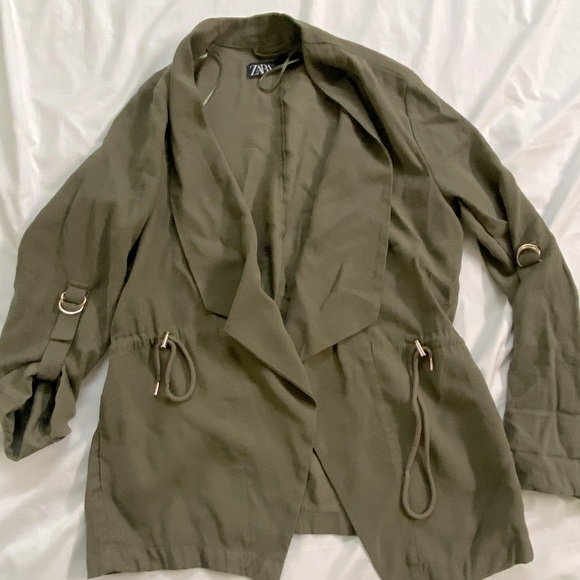 Zara | Jackets & Coats | Zara Utility Open Jacket | Poshmark